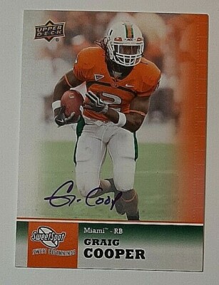 2011 UD Sweet Spot Rookie Signatures Graig Cooper Rc Autograph | eBay