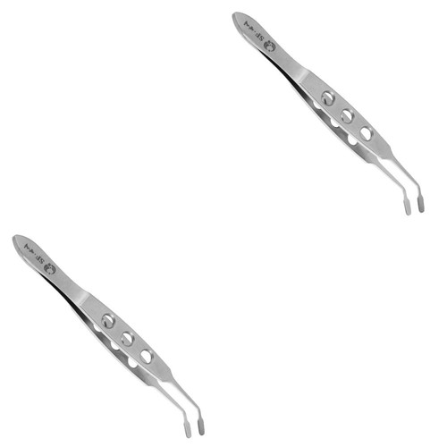 Set of 2 Tweezers Stainless Steel Eyelid Gland Forceps Mybomian ...