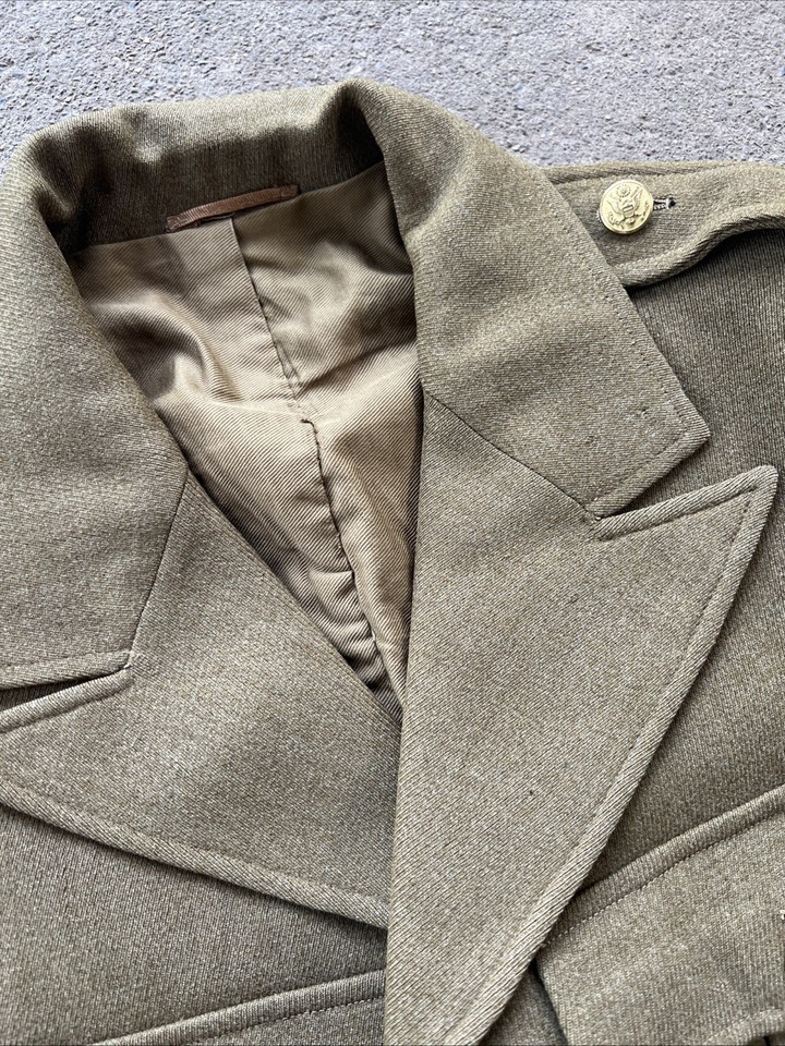 WW2 US Army OD Officers Uniform Lieutenant Named (Z990 | eBay