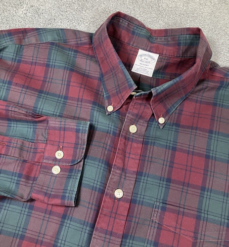 Brooks Brothers Mens Regent Fit Non-Iron Cotton Pocket Dress Shirt ...