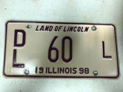1998 ILLINOIS Dealer License Plate 60 | eBay