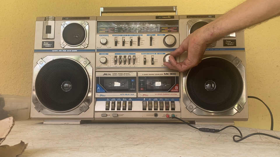 Vintage Boombox Tecsonic MX900 Radio Recorder Cassette No Conion Vela ...