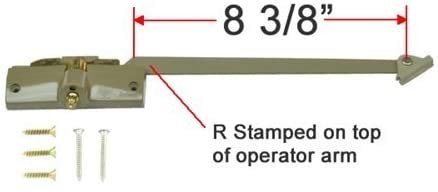 Andersen Straight Arm Operator (Right Hand) with 8-3/8 Length in Stone ...
