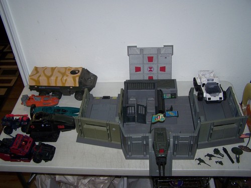 3 3/4" GI Joe Lot of 7 Vehicles and Command Center!! Vintage LOT L@@K ...