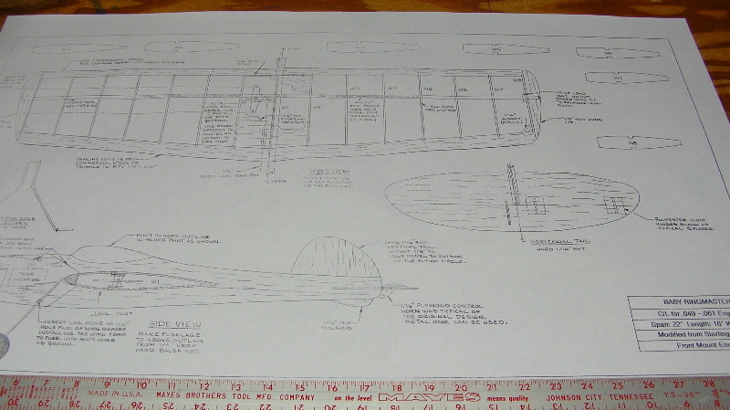 Model Airplane Plans (UC): Baby Ringmaster 22" Profile for .049-.061 ...