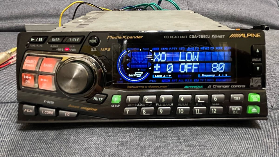 Rare Alpine CDA-7897J 1DIN Phantom Face CD Player Tested Working JP | eBay