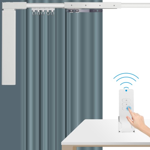 2.2m/7.2ft Motorized Curtain Track Rail Wifi Remote Control Curtain ...