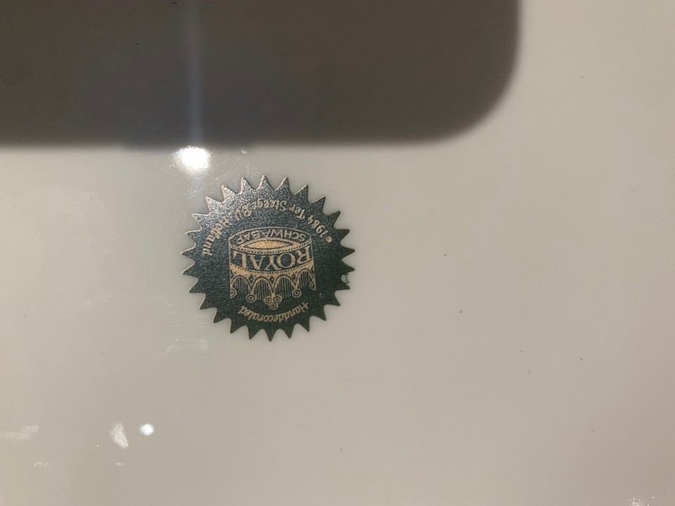 VTG Royal Schwabap Hand Decorated Plate signed by Hunnik 1984 Holland ...