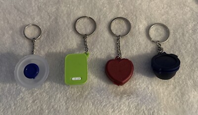4 Tupperware Keychains Batter Bowl FridgeSmart Glitter Heart Urban Mill ...