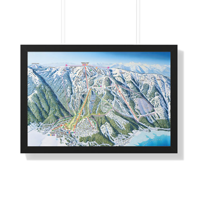 Tamarack Resort ID Trail Map Framed Poster Idaho Ski Resort 30x20 | eBay