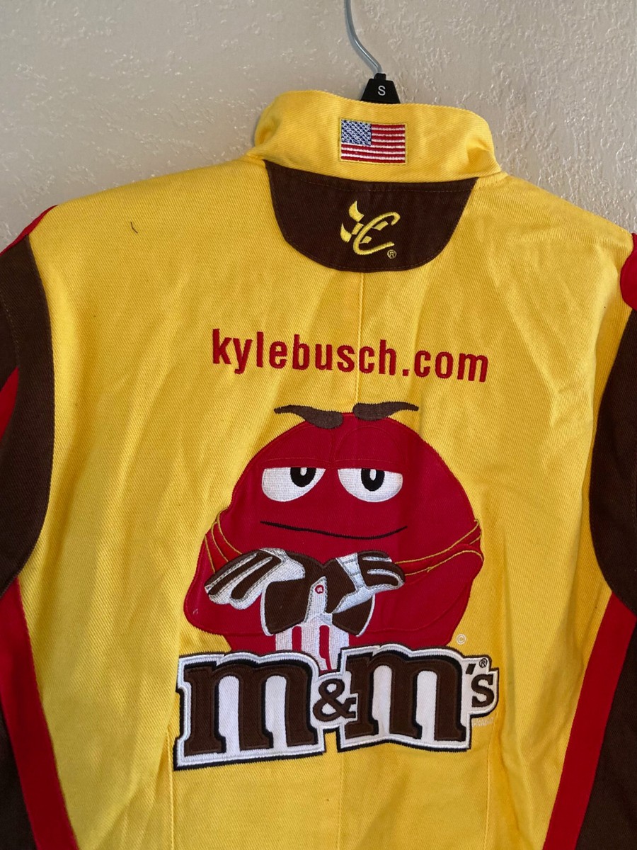 Kyle Busch Youth Jacket Vtg Deadstock Nascar M&Ms Kyle Busch Bomber