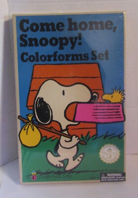 Peanuts Come Home Snoopy! Colorforms Set - Reproduction Of 1972 - New ...