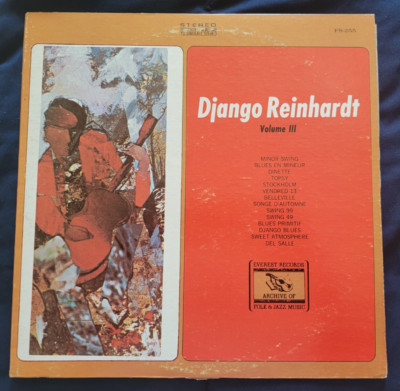 1969 DJANGO REINHARDT Volume lll LP Everest Archive Play tested LP NM ...