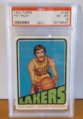 1972 Topps #144 - PAT RILEY - PSA EX-MT 6 Lakers Basketball Card | eBay
