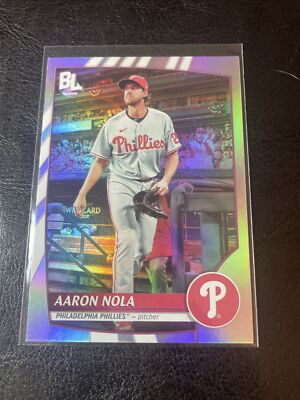 2023 Topps Big League Aaron Nola Philadelphia Phillies SILVER FOIL ...