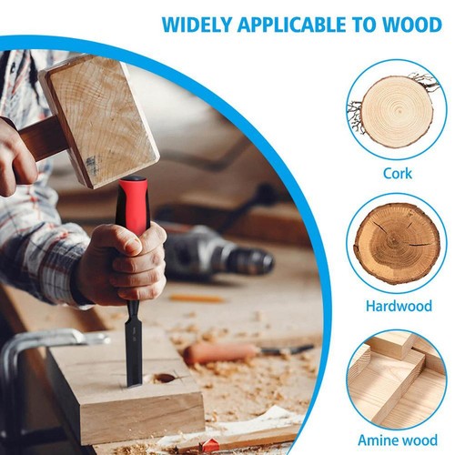 4pc Percussion Chisel Flat Carving Chisel Carpentry Sculpture Slot ...