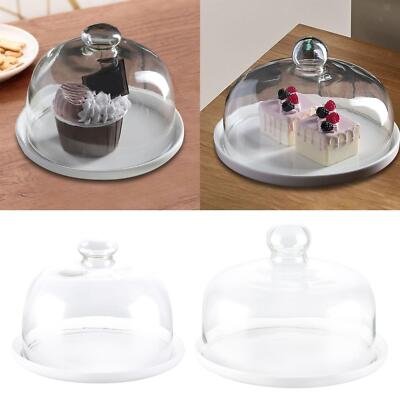Cake Stand Bread Display with Dome Cover Cookie Platter Display Holder ...