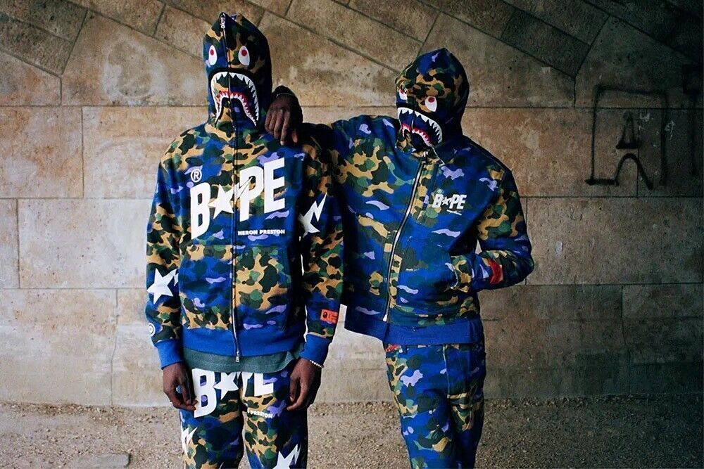 A BATHING APE Men's HOODIE BAPE x HERON PRESTON CAMO DUCK A BATHING APE Men's HOODIE BAPE x HERON PRESTON CAMO DUCK