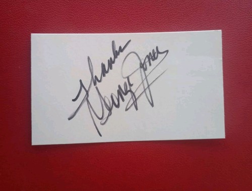George Jones Autographed 2x3.5 Card For Cut Auto Signed Signature ...