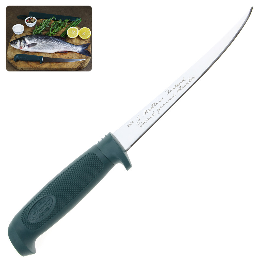 MARTTIINI Basic Filetiermesser inkl. Holster, Angel- und Fischmesser ...