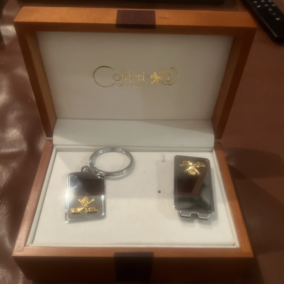 Colibri golfers money clip and Key Chain Silver&Gold Metal Never London ...