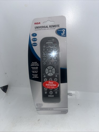 RCA Universal Remote Control TV/SAT/CBL/DTC/DVD/VCR Model RCR3273R 3 ...