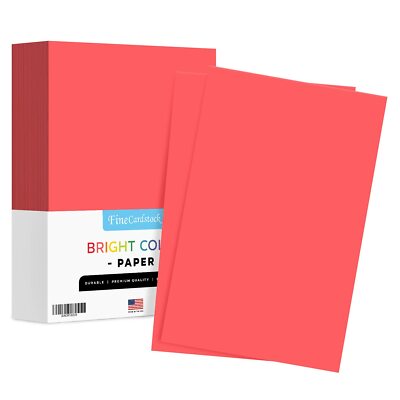 11 x 17" Light Red Bright Color Paper - Regular 24lb Paper - 500 Sheets ...
