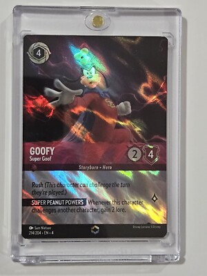 Disney Lorcana: Ursula's Return - Goofy: Super Goof - Enchanted - 214/ ...