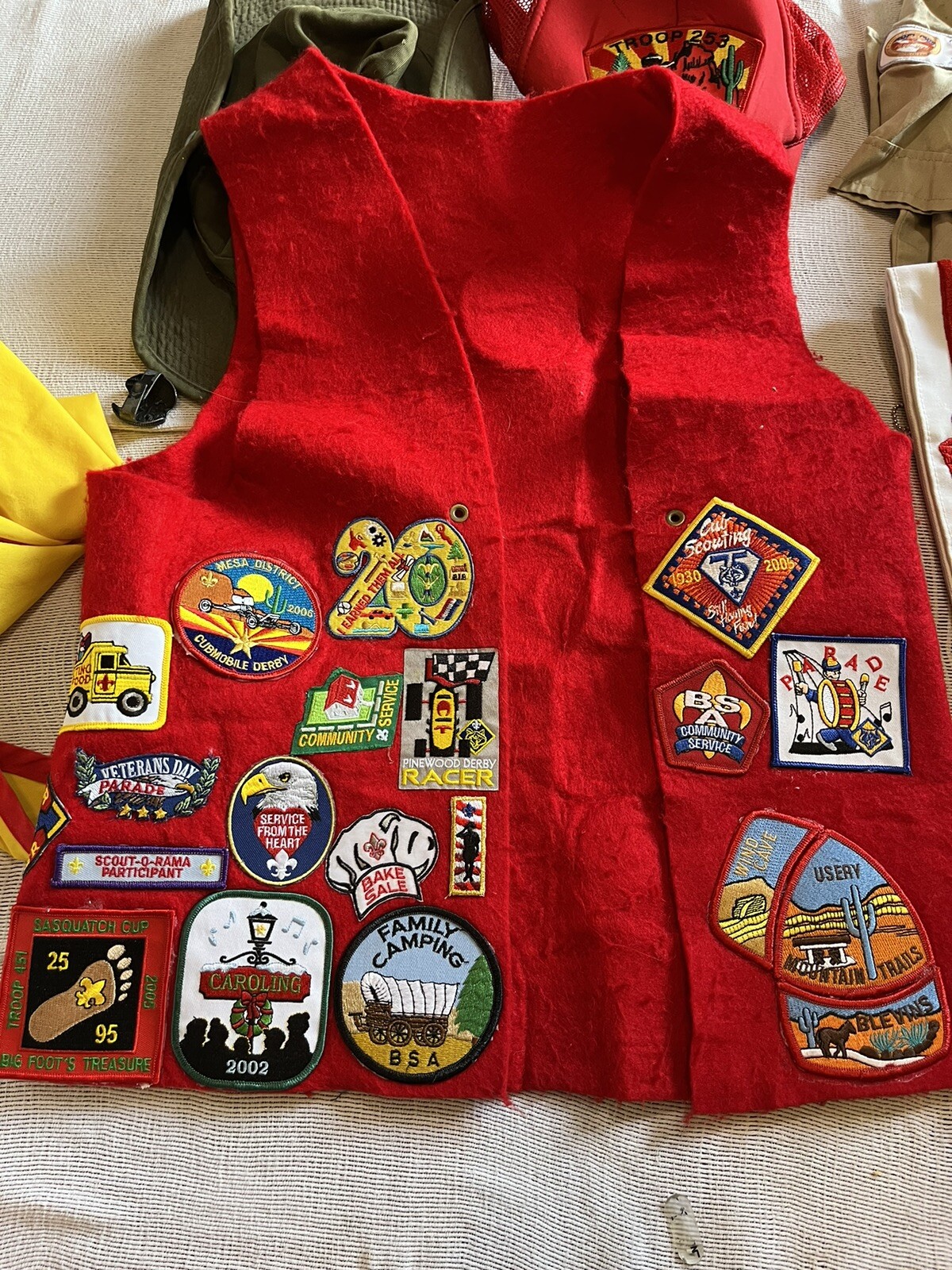 Lot of Vintage Cub Scouts Webelos Badges, Hats, Shirts Uniform ...