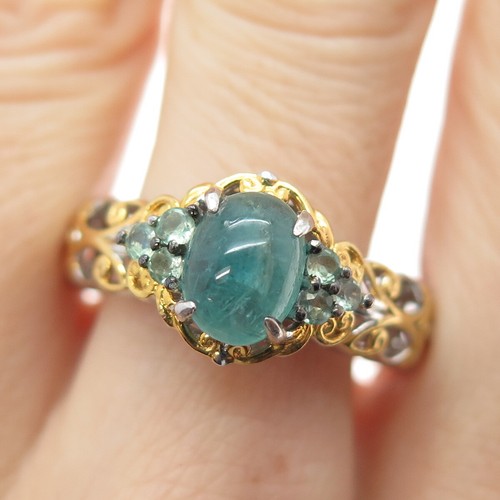 MICHAEL VALITUTTI Gems En Vogue Sterling 2-Tone Sapphire & Topaz Ring ...