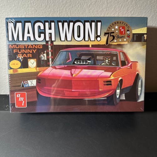 AMT Mach Won Mustang Funny Car 1:25 #1455 Factory Sealed Model Kit | eBay