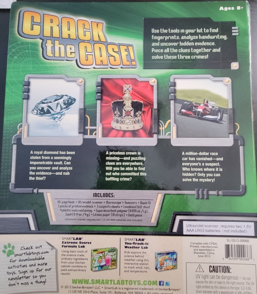 Smartlab - Catch the Thief - CSI Forensic Style Game - Opened Once ...