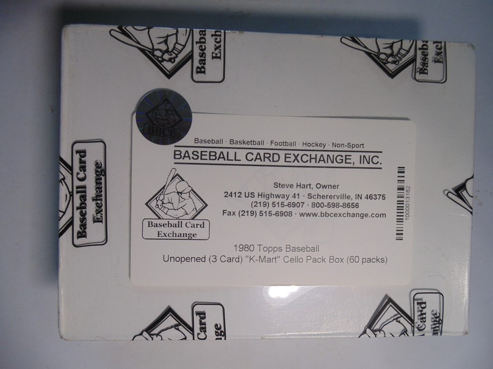 1980 Topps Baseball KMart Cello Box BBCE 60 Packs | eBay