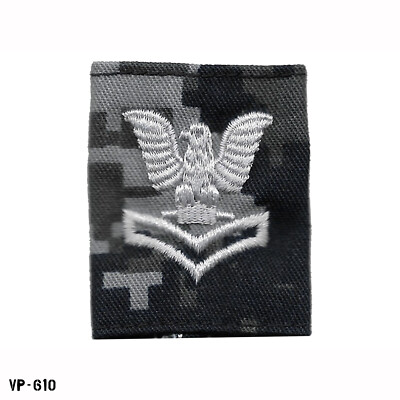 USN BDG NWU Blue Digital Petty Officer 2nd Class PO2 E-5 Parka Tab NOS ...