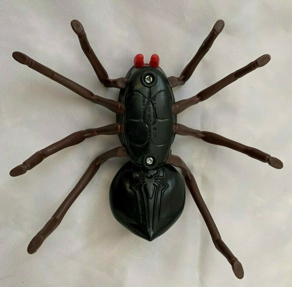 Black 5" Wind Up Spider BUG Figurine | eBay