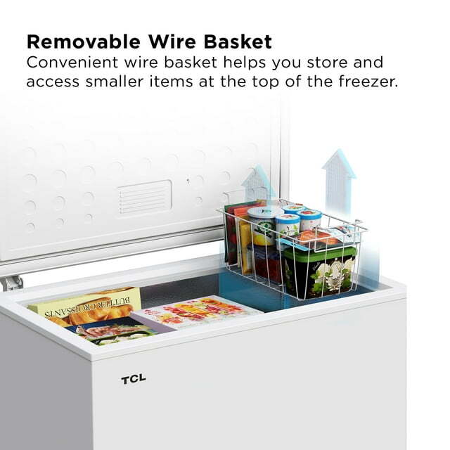 Chest Deep Freezer 7 Cu Ft Frozen Food Storage Ice Fridge Basket Eat ...