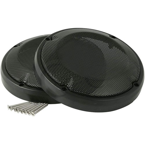 6.5" Saddlebag Lid Speaker Grill Cover Black For Harley Touring Road ...