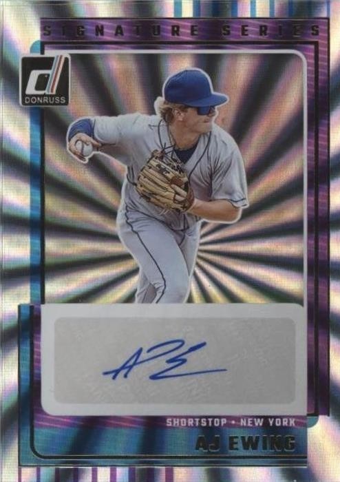2025 Panini Donruss - Signature Series AJ Ewing #SG-AJE Laser (AU, RC ...