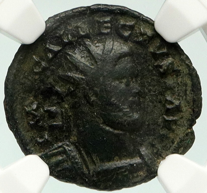 ALLECTUS 293AD Roman BRITAIN Usurper Authentic Ancient Coin w GALLEY ...