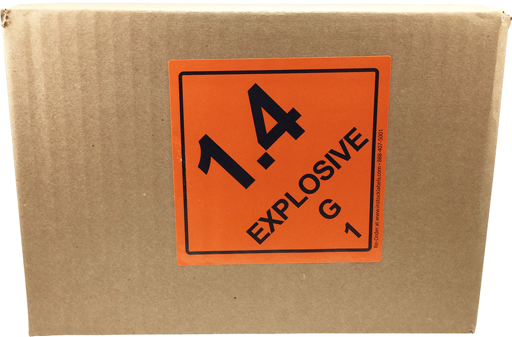 Hazard Class 1 D.O.T. Explosives 1.4G Hazmat Labels | 4 x 4" Inch | 500 ...