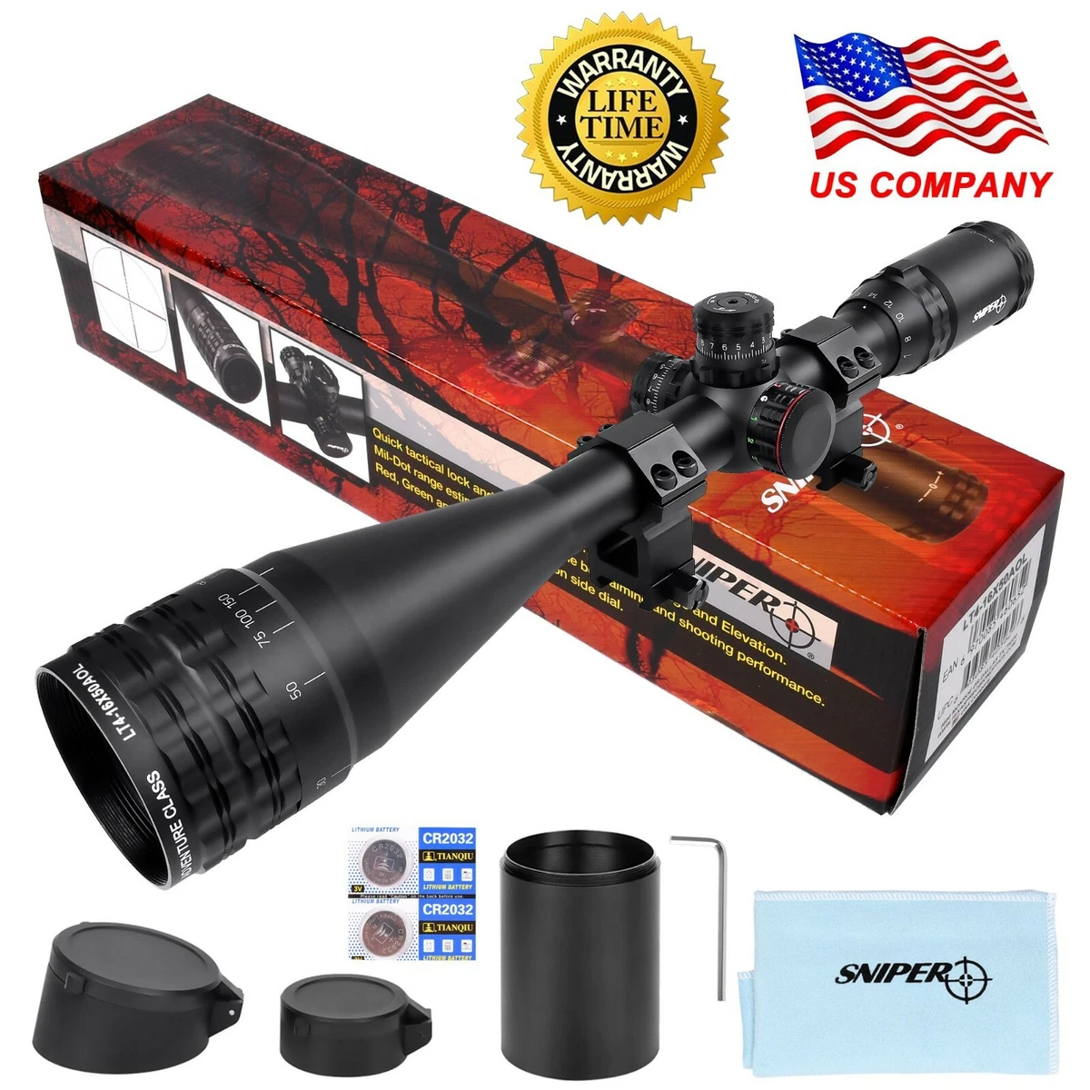 Red Sniper Crosshairs Mil Dot