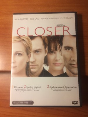 Closer(DVD) Julia Roberts, Jude Law, Natalie Portman, Clive Owen | eBay