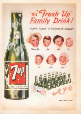 Reproduction Advert Postcard 7 Up 7up The Fresh Up Family Drink | eBay UK