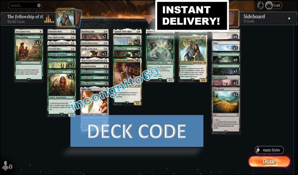 MTG ARENA CODE CARD MAGIC PACK DUSKMOURN BLOOMBURROW OUTLAWS MANOR ...