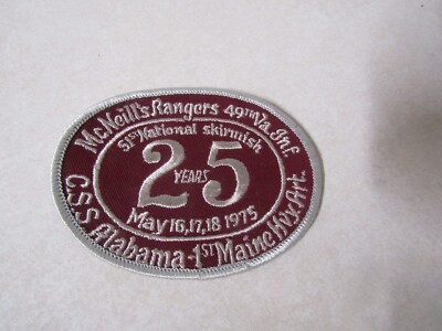 MILITARY PATCH OLDER NORTH SOUTH SKIRMISH CIVIL WAR CSS ALABAMA 1ST ...