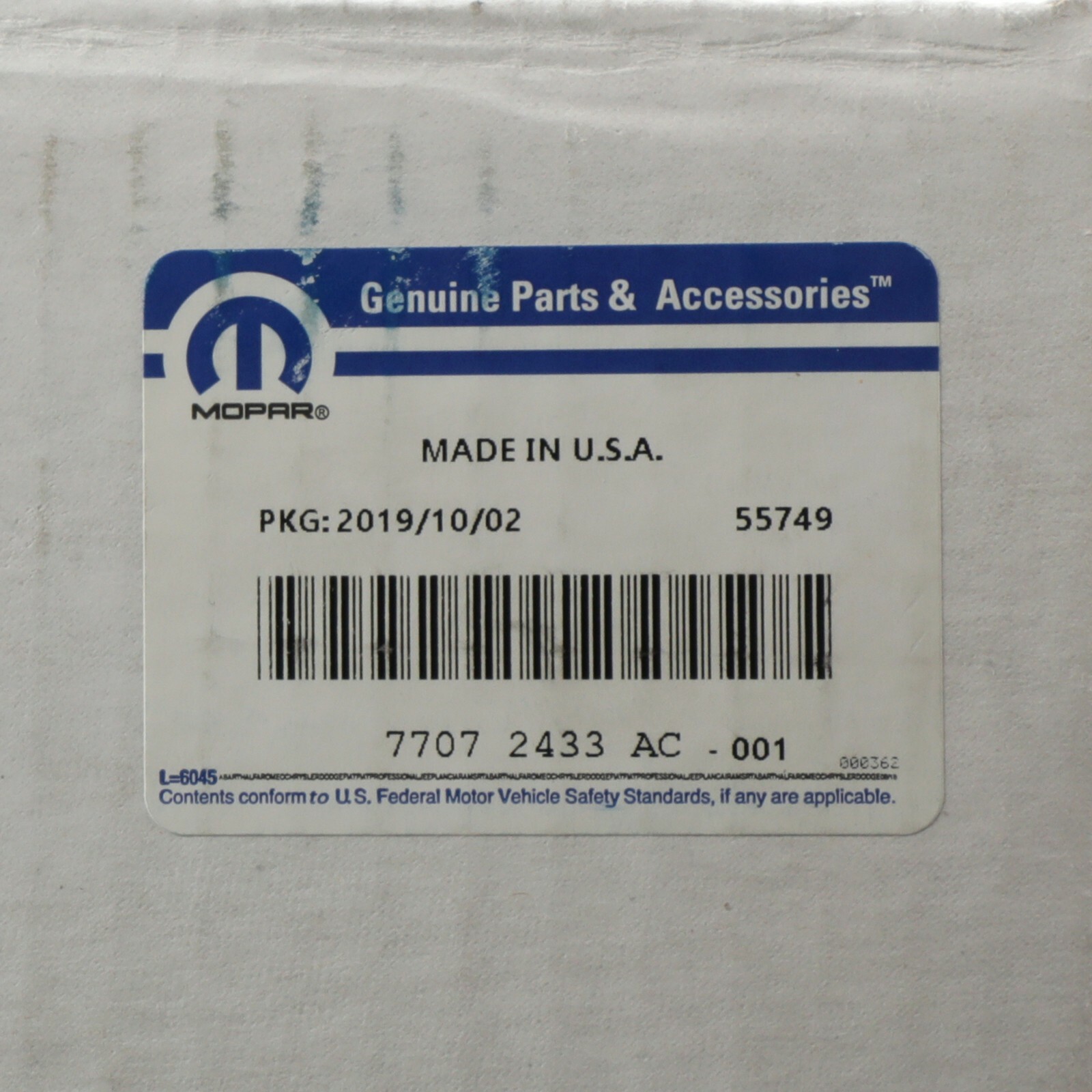 18-24 JEEP WRANGLER JL 2020 GLADIATOR 3.6L COLD AIR INTAKE OE MOPAR ...