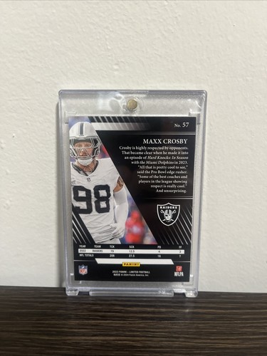 2023 Panini Limited Football - #57 Emerald Spotlight Maxx Crosby /10 | eBay