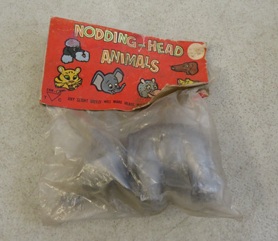 Nodding Head Animals Elephant Circus Novelty 3" Toy Figure Hong Kong ...