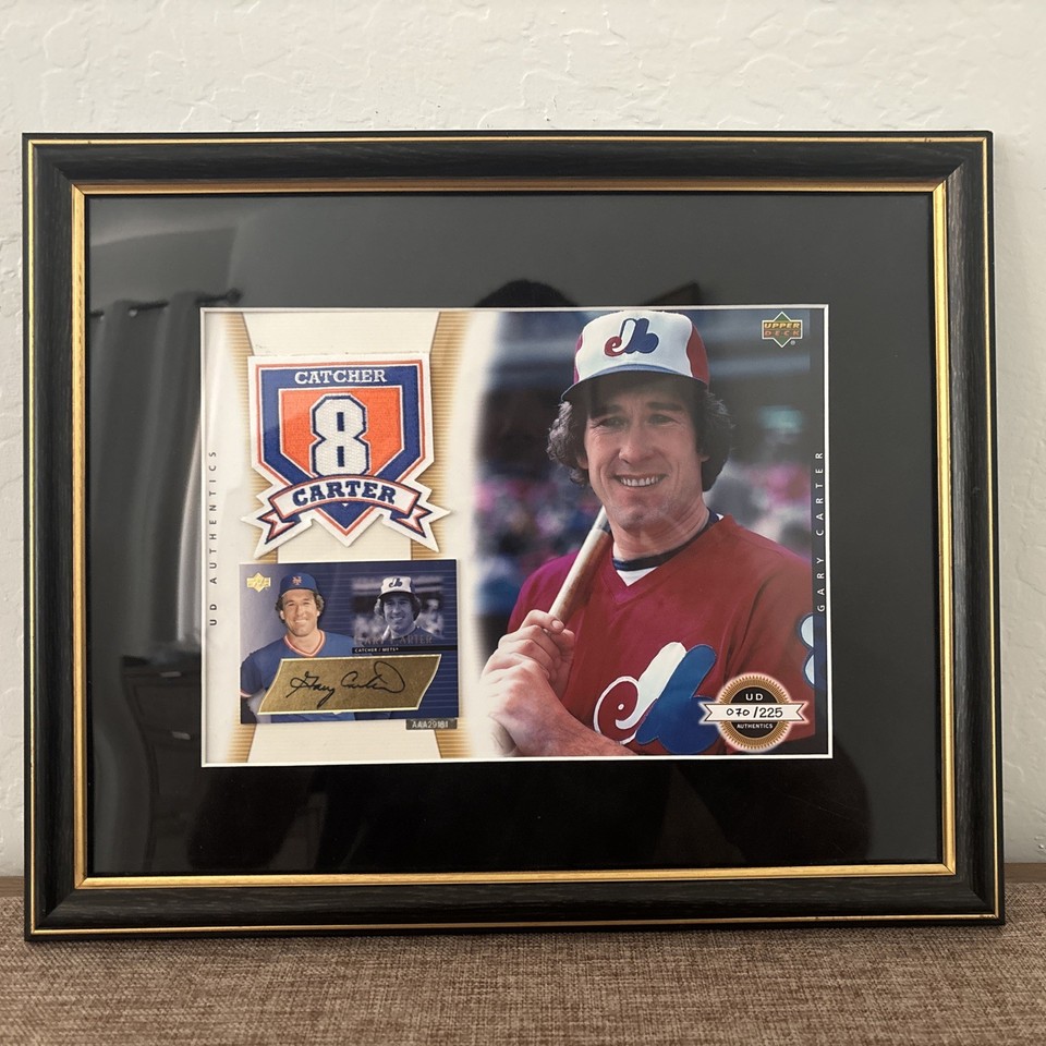 UD Authentics Gary Carter Autograph Baseball Card Patch Photo SP COA ...