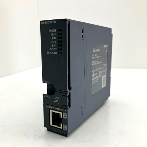 Mitsubishi Q06UDVCPU Built-in Ethernet PLC unit module tested | eBay